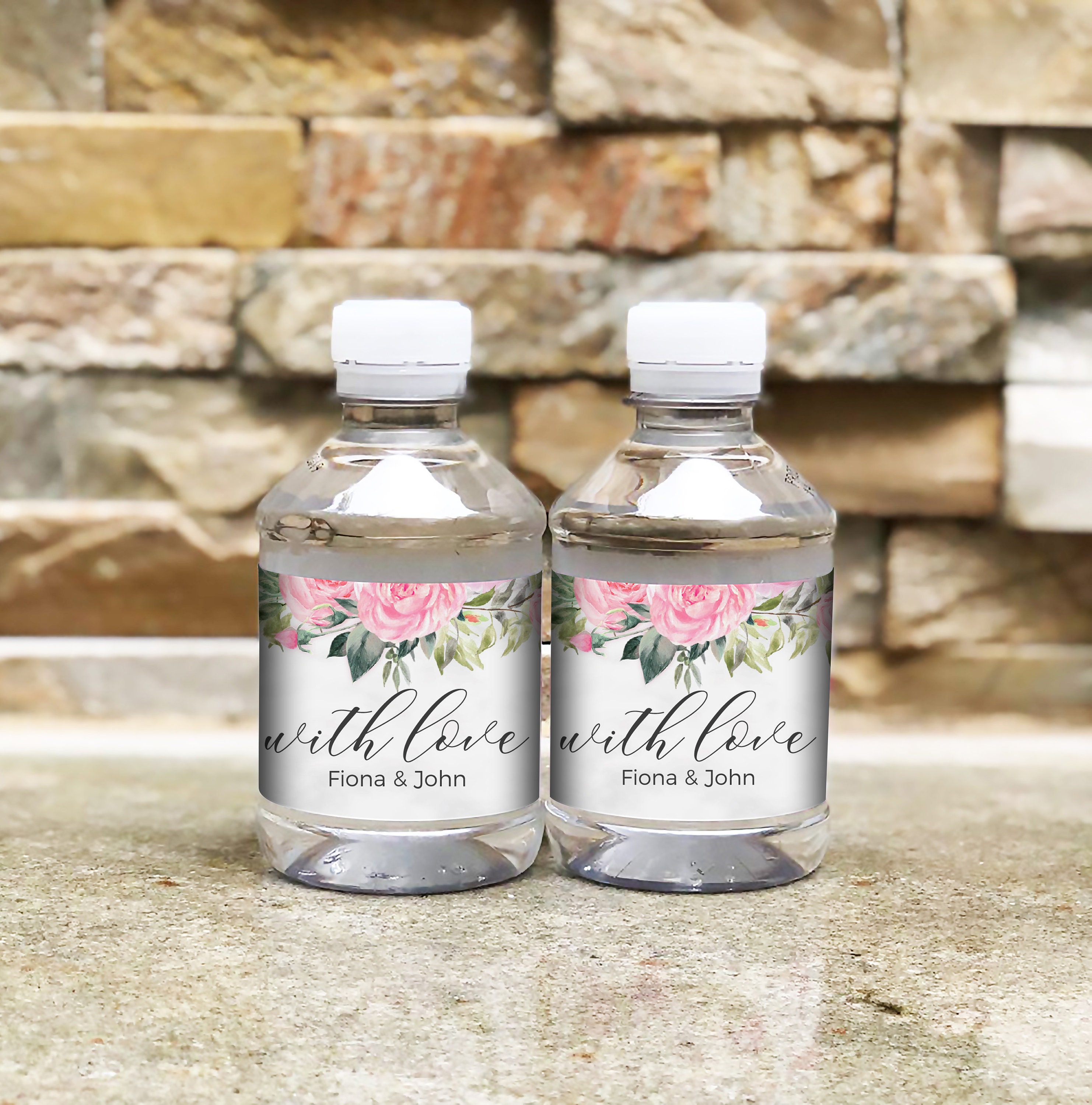 Waterproof Labels Water Bottle Wedding Water Bottle Stickers | Etsy