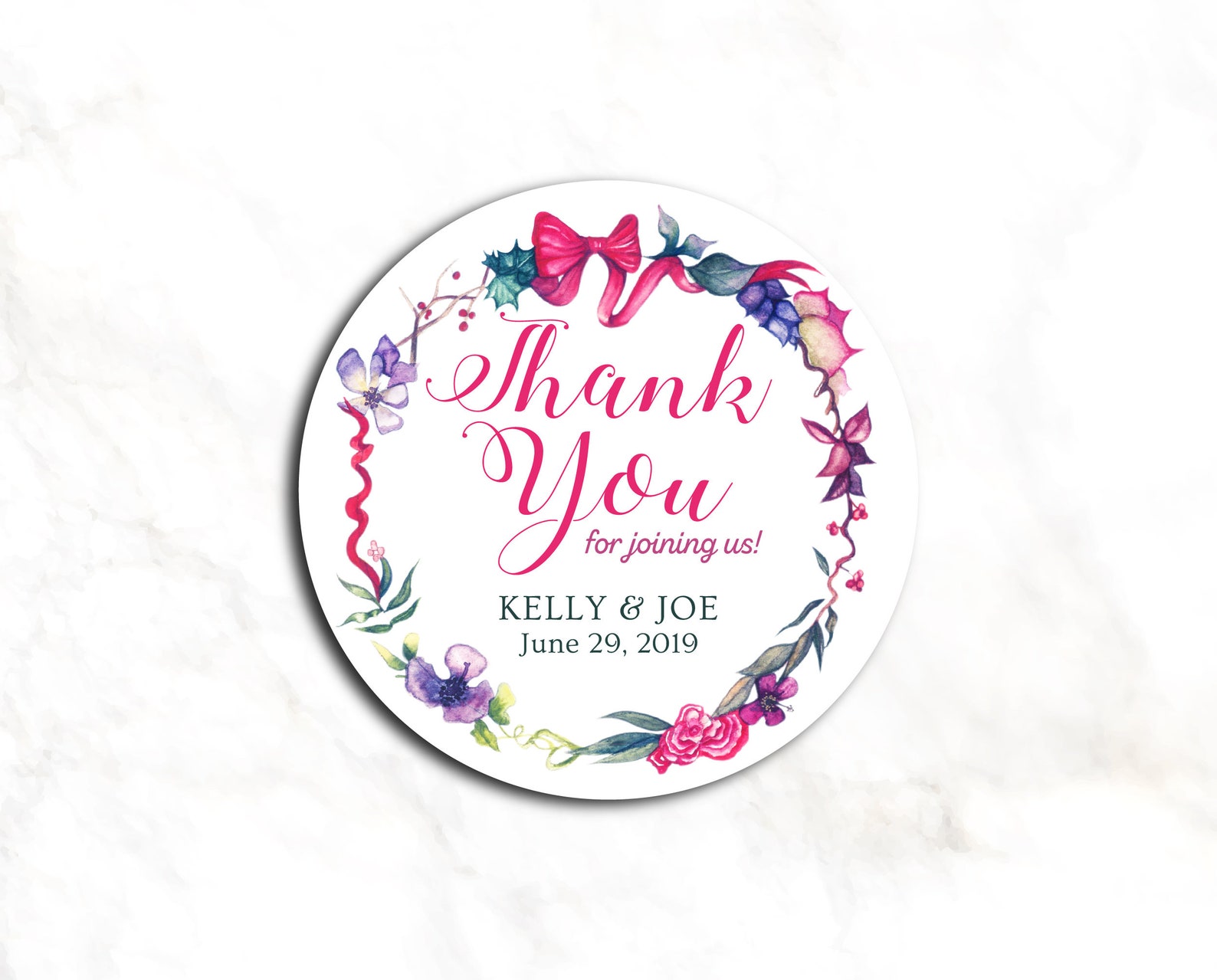 Wedding Welcome Stickers Wedding Stickers Red Ribbon and - Etsy