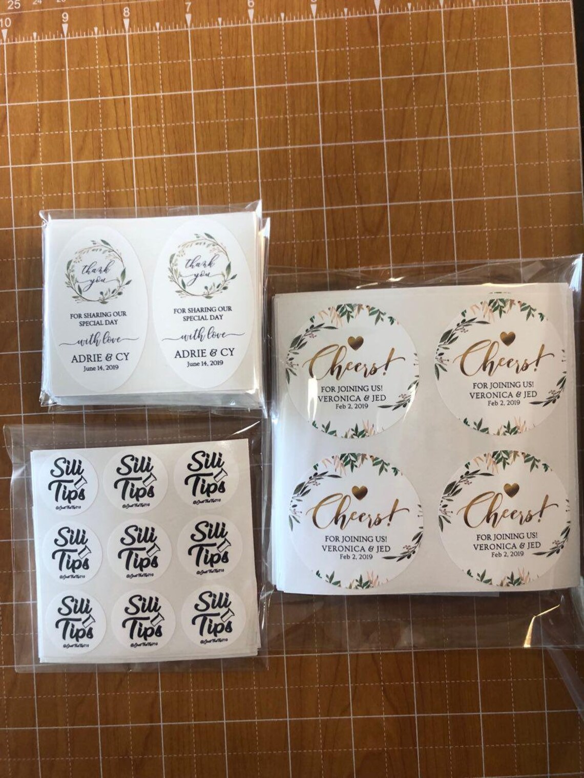 Wedding Favor Stickers Custom Personalized Wedding Favor | Etsy
