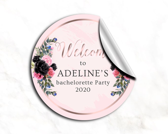 Customized Bachelorette Party Favor Labels, Personalized Party Stickers ...