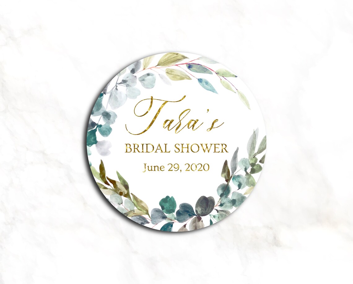 Custom Bridal Shower Stickers Personalized Shower Favors - Etsy