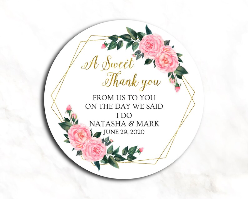 a-sweet-thank-you-labels-sweet-thank-you-personalized-wedding-etsy
