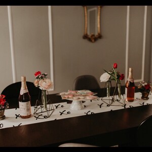 Custom Table Runner, Kraft Paper Table Runner, Xoxo Table Runner, Kraft ...