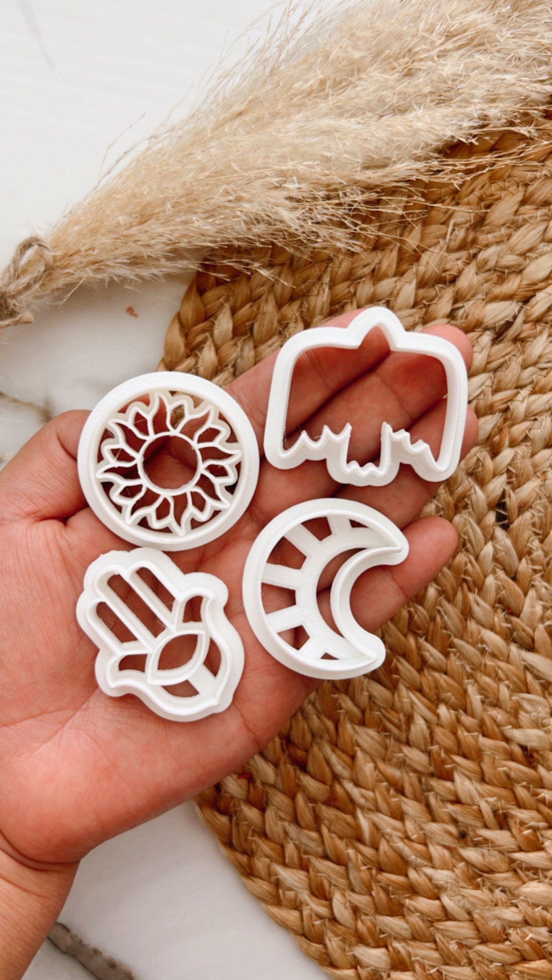 Clay Cutters Cutter / Hamsa Cutter / Moon Cutter/ Bird Cutter /polymer ...