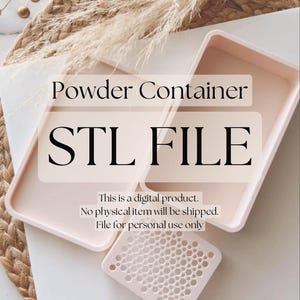 Cornstarch Container - Powder Container STL - Etsy