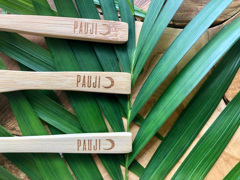 Pauji Outdoors Bamboo Cutlery Set, Stainless Steal Straw, and Tree ...