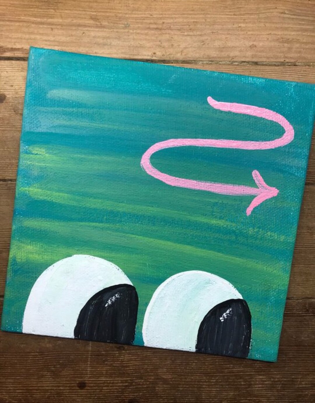 Alien Monster Eyes Acrylic Painting - Etsy