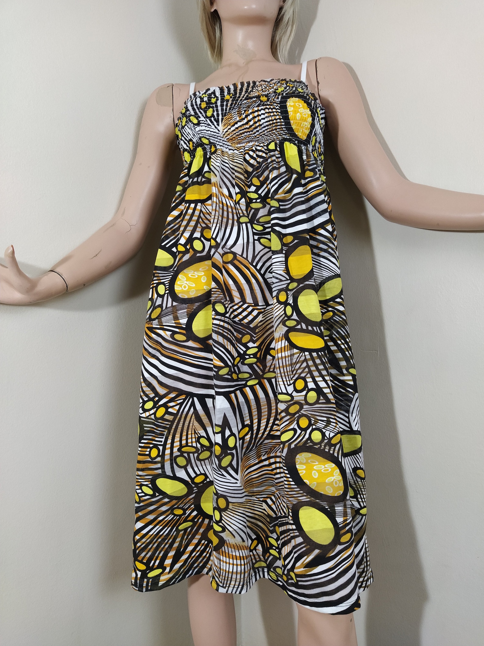 Summer Cotton Dress Women Beach Sundress Tropical Maxi - Etsy UK