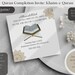 Quran Completion Mubarak Invitation Card, Khatm E Quran Muslima Invites ...