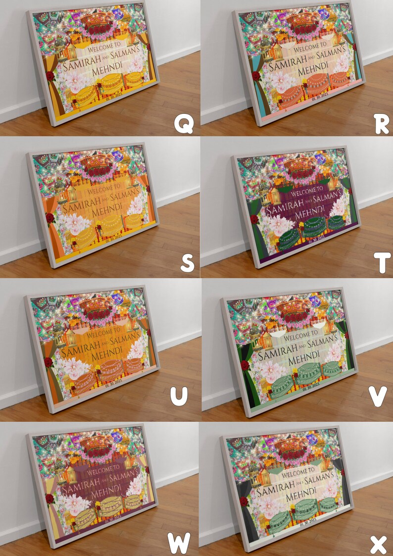 MEHNDI WELCOME SIGN As Mehndi Sign Mendhi Umbrella Desi Decor As ...