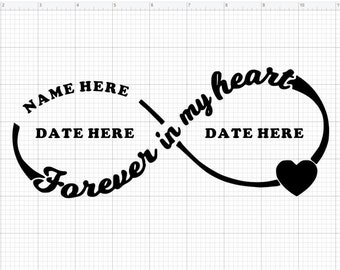 In Loving Memory of Rest in Peace RIP Vinyl Decal Sticker choose Name ...