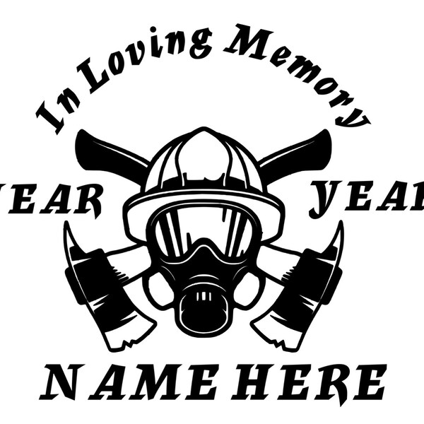 Firefighter Decal - Etsy