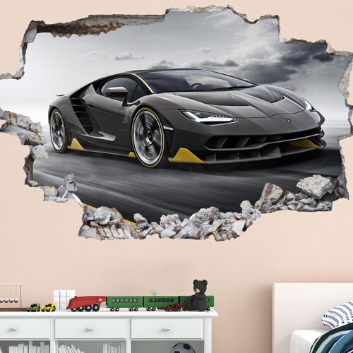 Super Sports Cars Supercar Wall Stickers Mural Decal Print Art - Etsy
