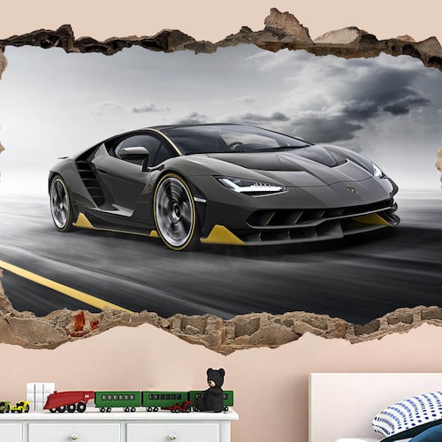Super Sports Cars Supercar Wall Stickers Mural Decal Print Art - Etsy