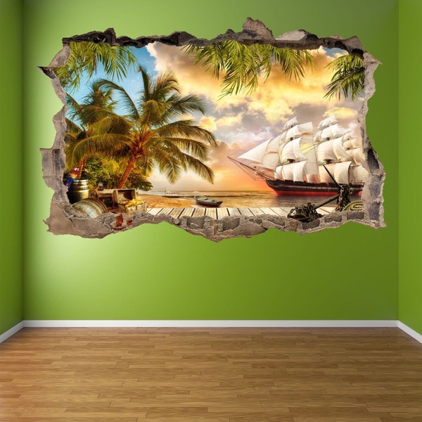 Pirate Wall Decal - Etsy