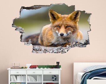 Fox Wall Mural - Etsy