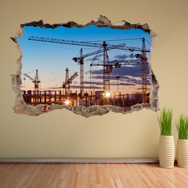 Crane Wall Decal - Etsy