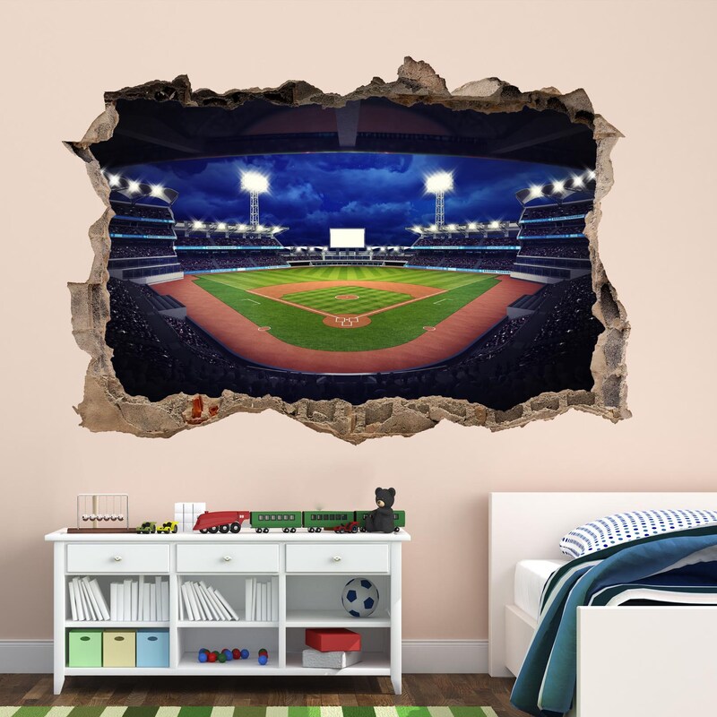 Baseball Wall Decal - Etsy