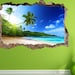 Tropical Island Beach Sunset Wall Decal Sticker Mural Poster Print Art ...