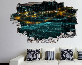 Math Physics Scientific Formula Wall Decal Sticker Mural | Etsy