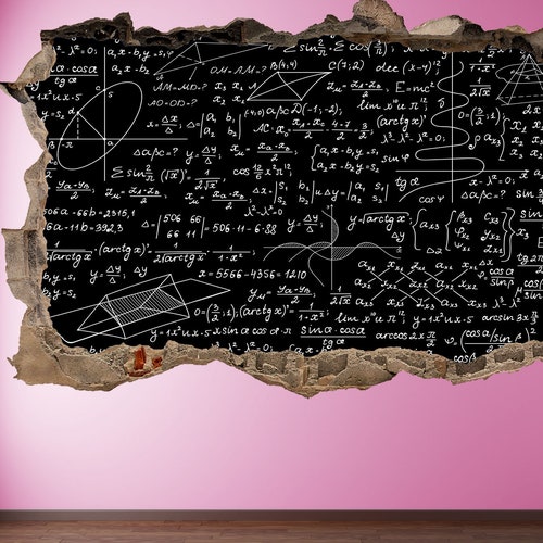 Mathematics Formulas Wall Decal Sticker Mural Poster Print Art - Etsy