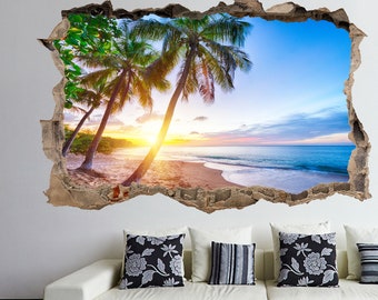 Sunset Wall Decal | Etsy