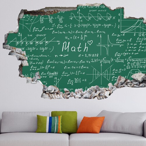Math Scientific Formula Wall Decal Sticker Mural Poster Print - Etsy
