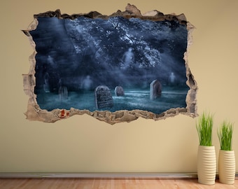 Graveyard Mural - Etsy