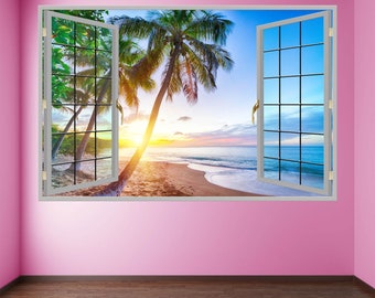 Sunset Wall Decal | Etsy