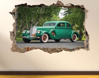 1969 Olds 442 FB WALL DECAL Vintage Classic Cartoon Car Vinyl - Etsy