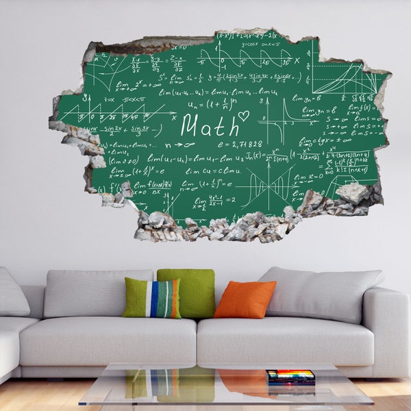 Vinyl Math Wall Art - Etsy