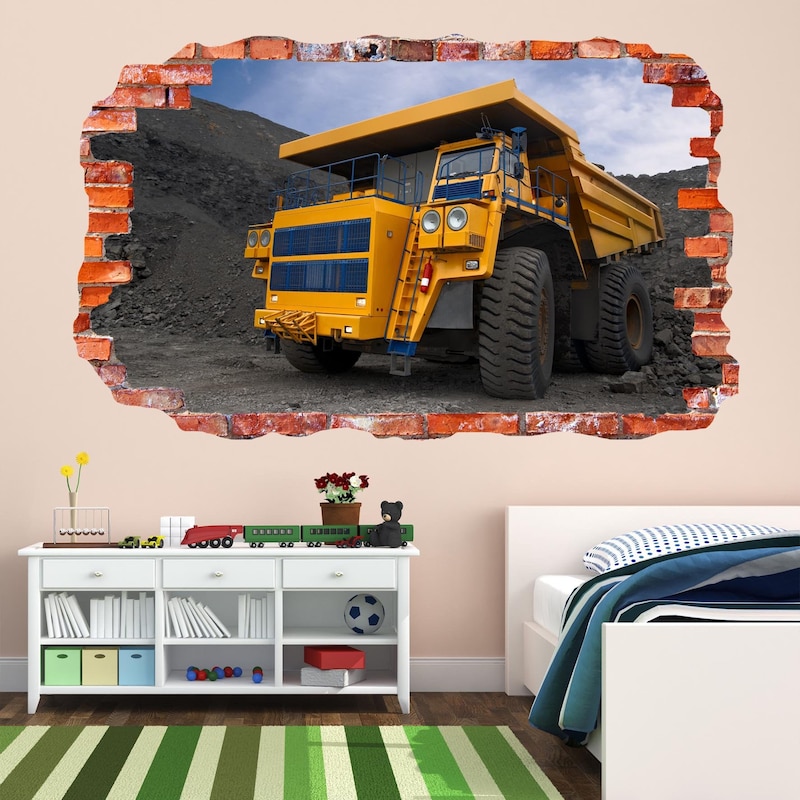 Hauling Truck Poster - Etsy