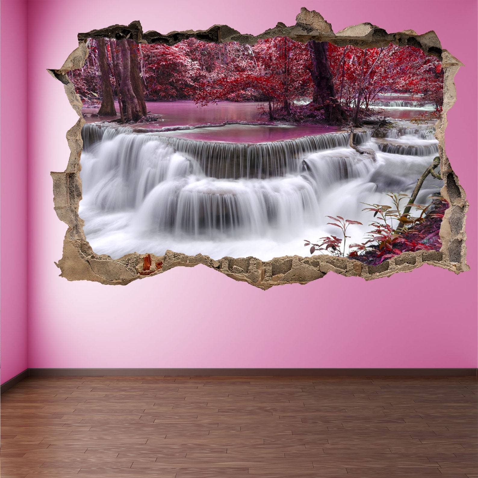 Waterfall Wall Decal Mural Sticker Poster Print Art Home Office Decor ...