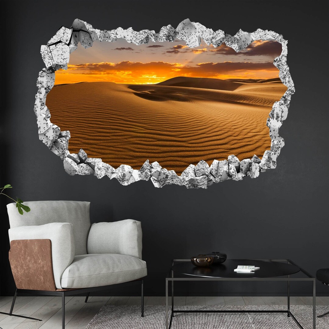 Desert Sunset Wall Decal Sticker Mural Poster Print Art Home Bedroom ...