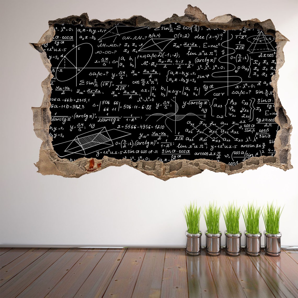 Mathematics Formulas Wall Decal Sticker Mural Poster Print Art - Etsy