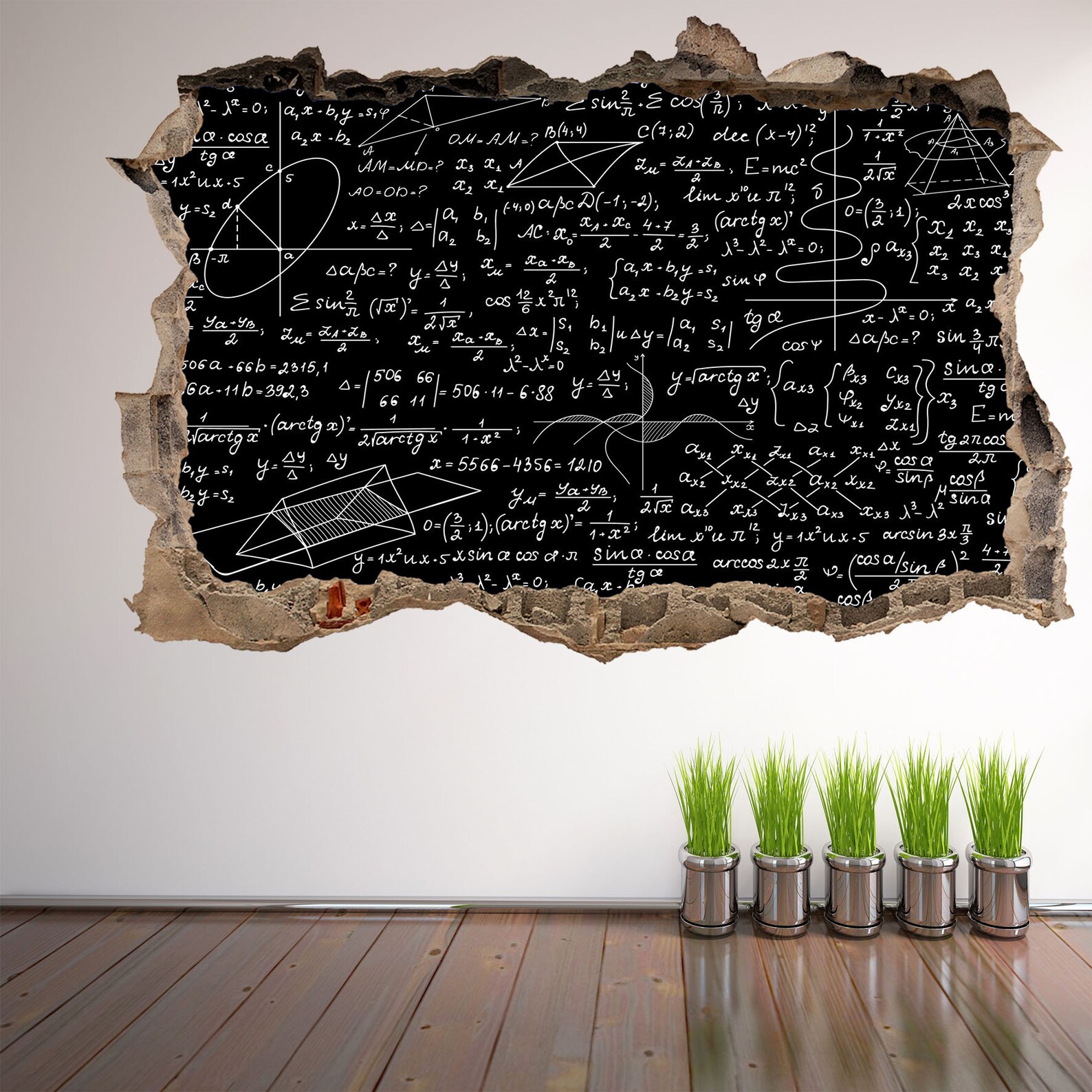 Mathematics Formulas Wall Decal Sticker Mural Poster Print Art Math ...