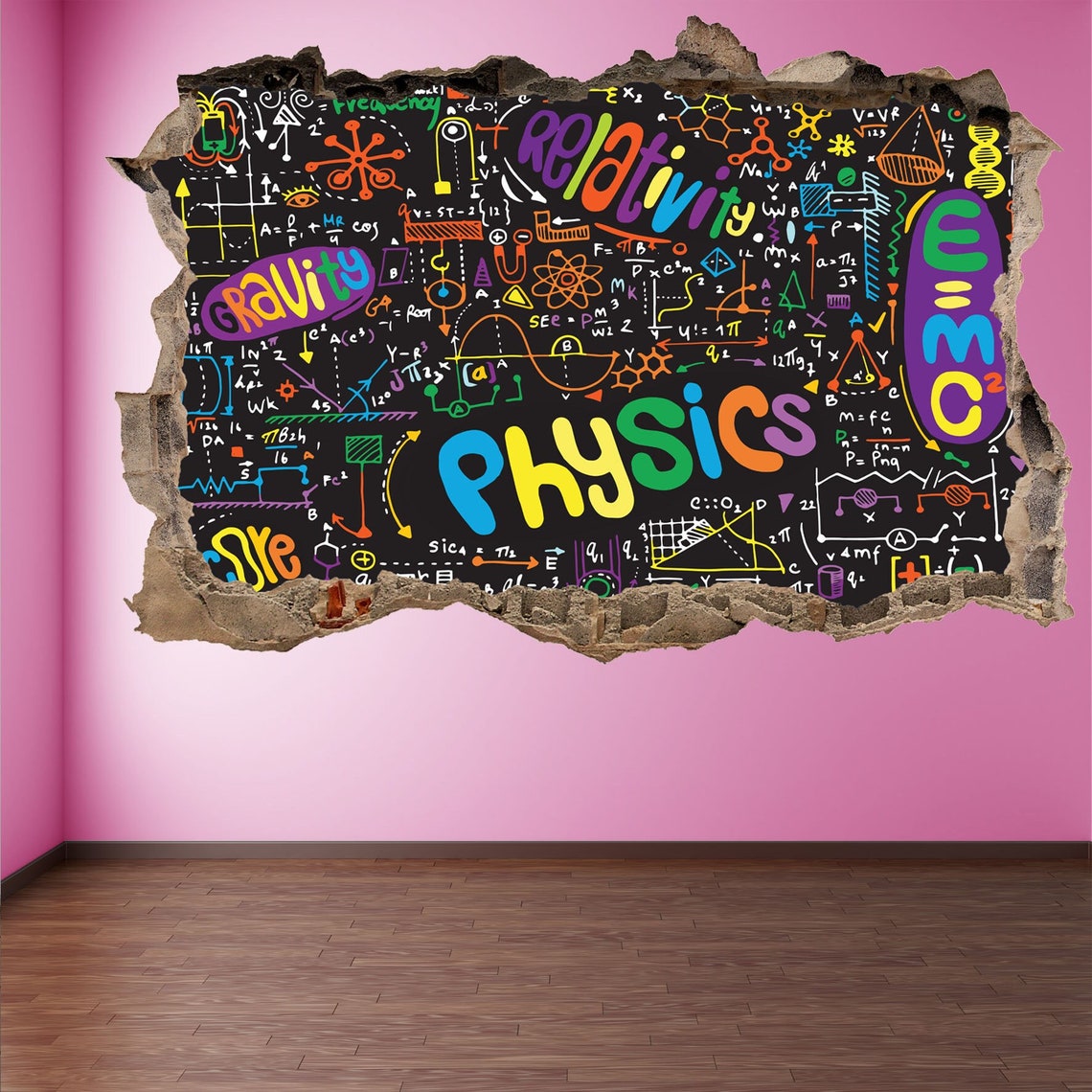 Math Physics Scientific Formula Wall Decal Sticker Mural Poster Print ...