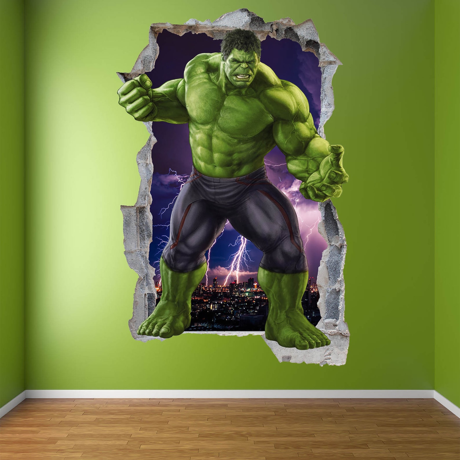 Hulk Superhero Wall Decal Sticker Mural Poster Print Art Kids | Etsy UK