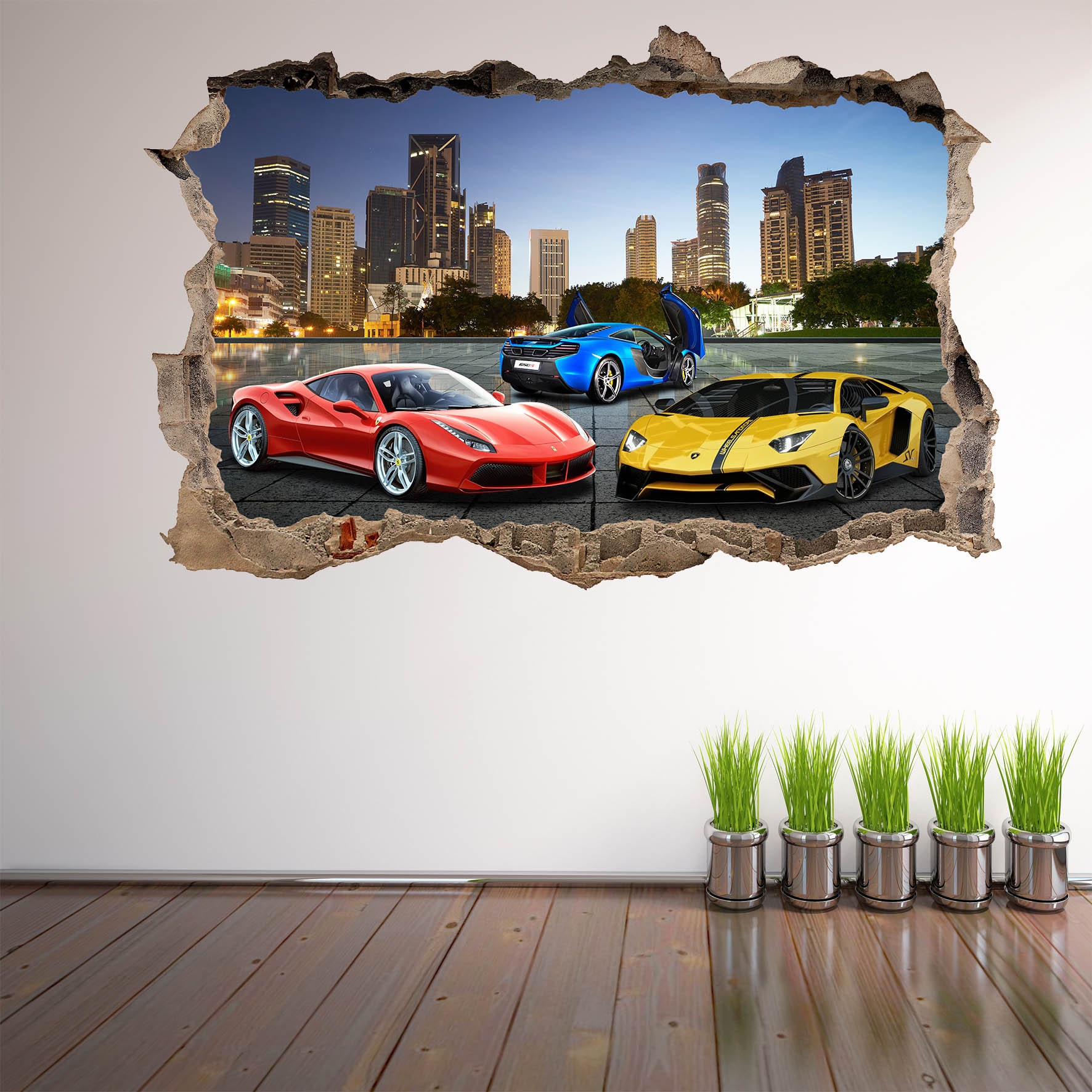Super Sports Cars Supercar Wall Stickers Mural Decal Print Art | Etsy