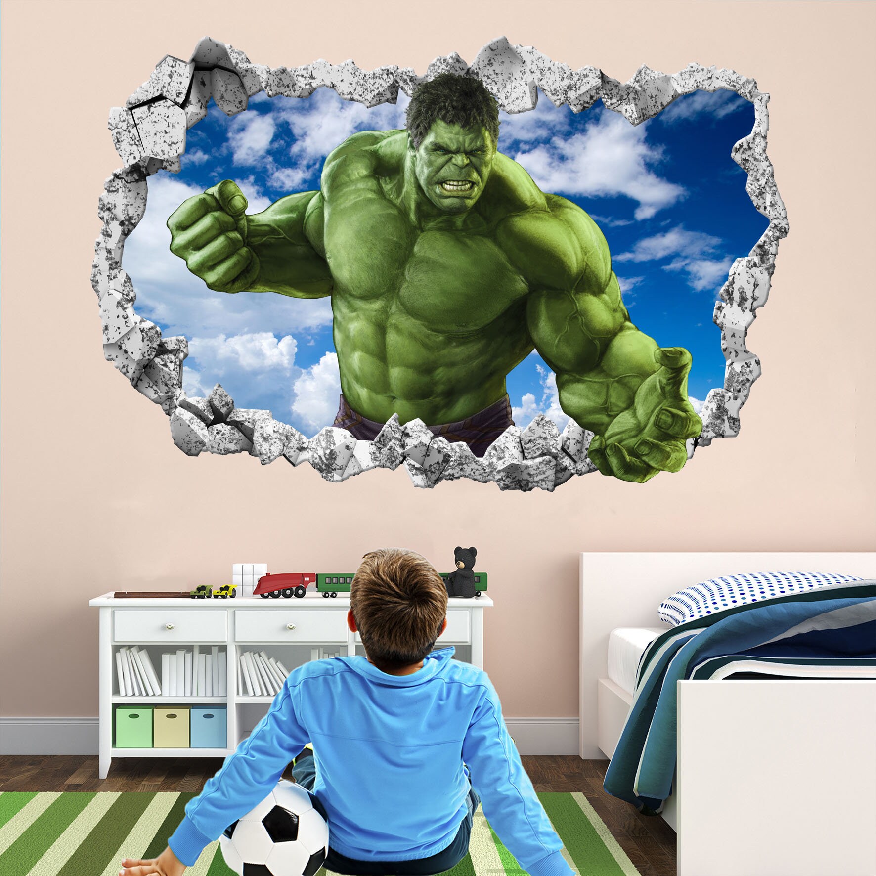 Hulk Superhero Wall Decal Sticker Mural Poster Print Art Home - Etsy