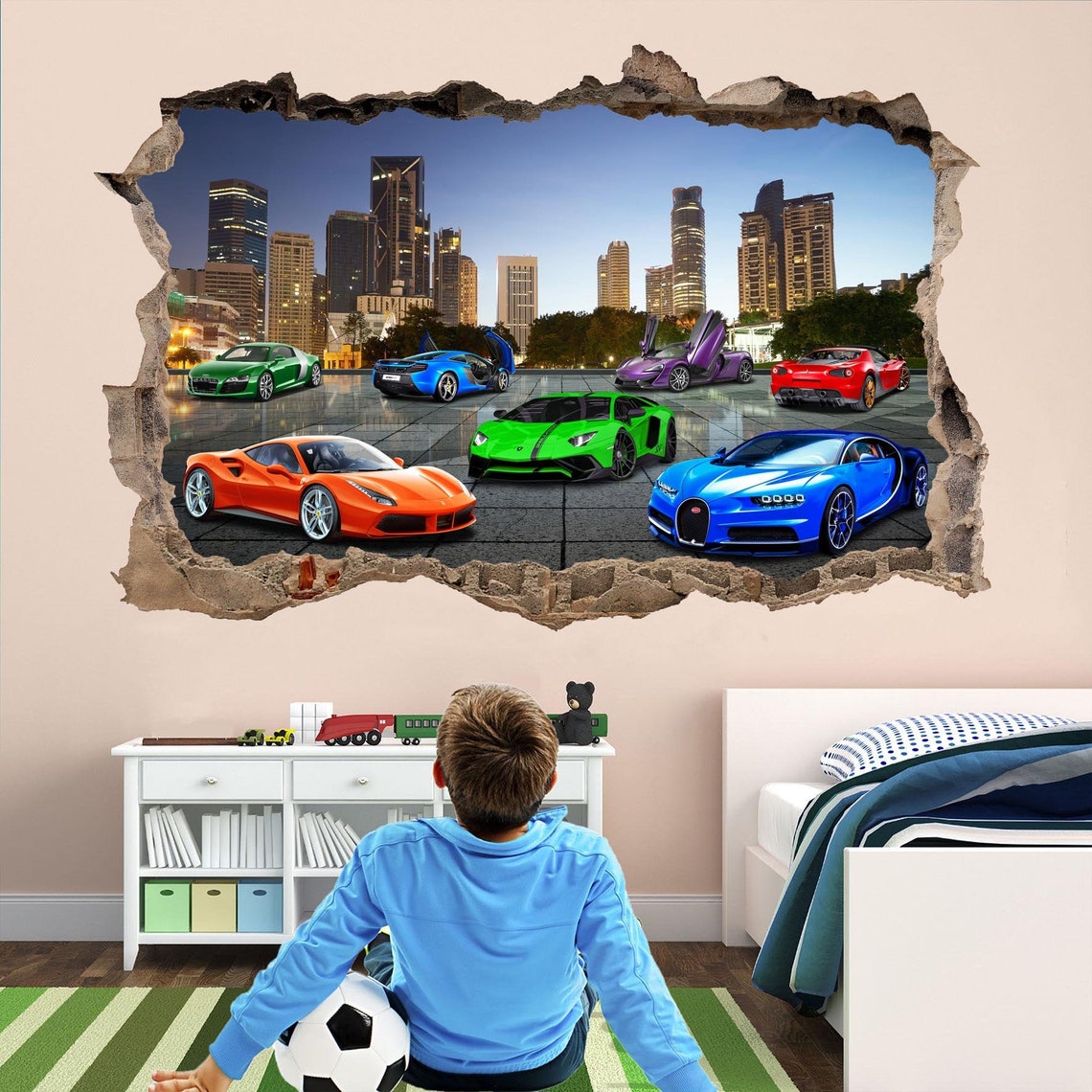 Super Sports Cars Supercar Wall Stickers Mural Decal Print Art - Etsy