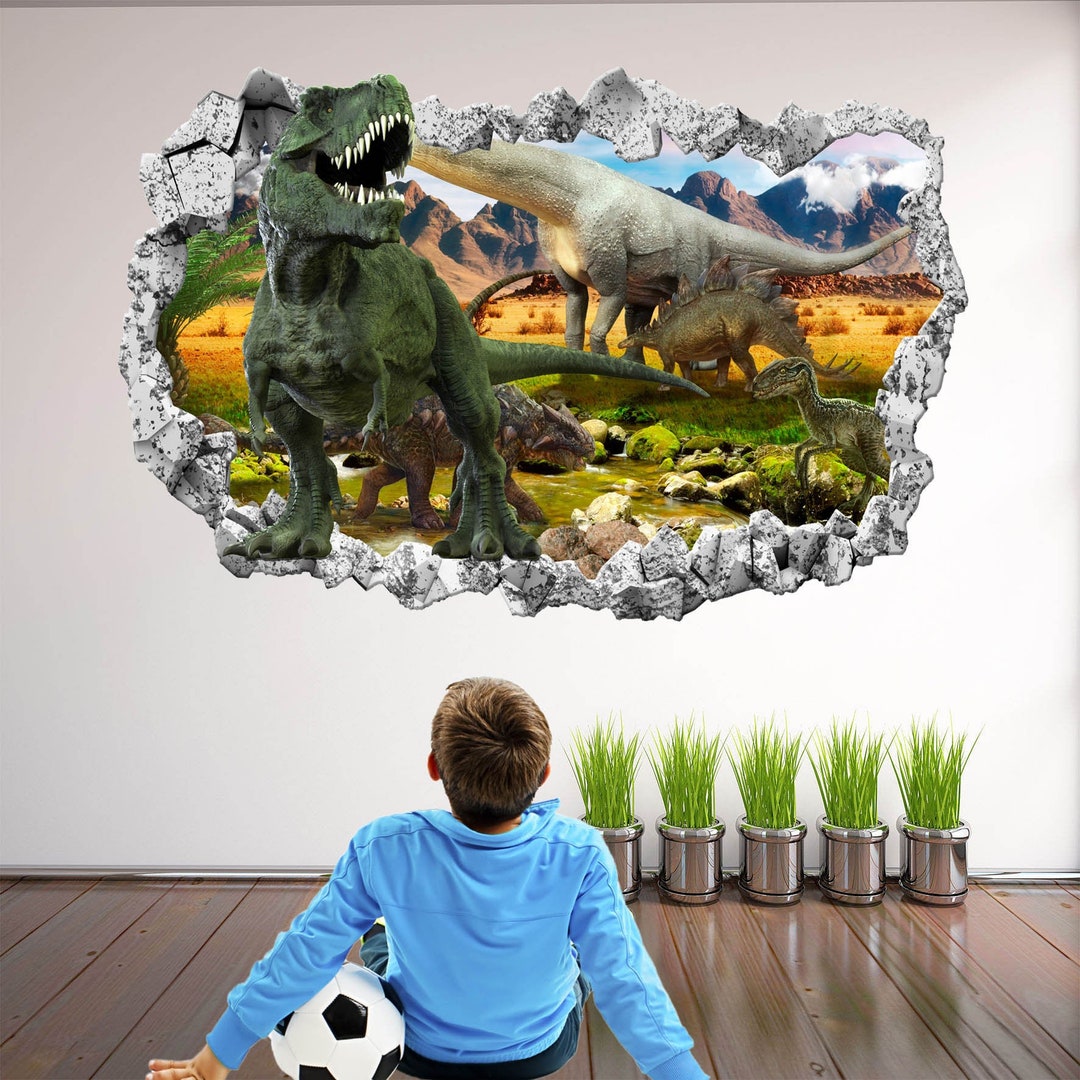 Dinosaurs Wall Decal Sticker Mural Print Art Kids Bedroom Nursery Decor ...