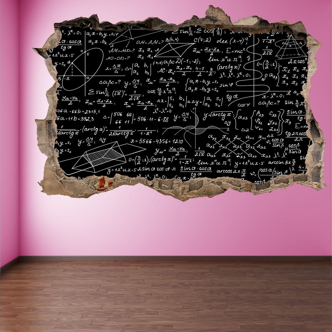 Mathematics Formulas Wall Decal Sticker Mural Poster Print Art Math ...
