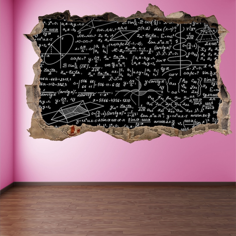 Mathematics Formulas Wall Decal Sticker Mural Poster Print Art Math ...