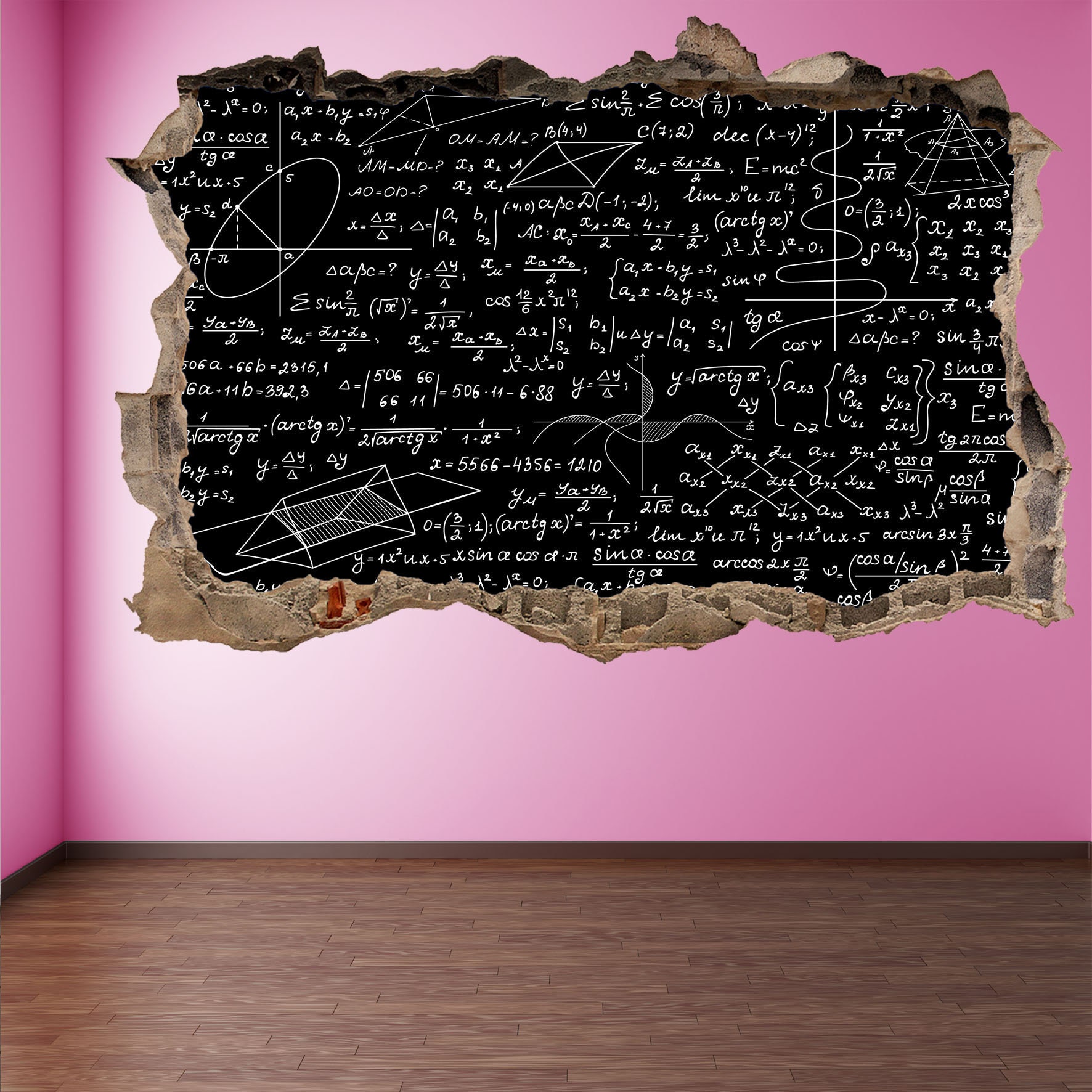 Mathematics Formulas Wall Decal Sticker Mural Poster Print Art Math ...