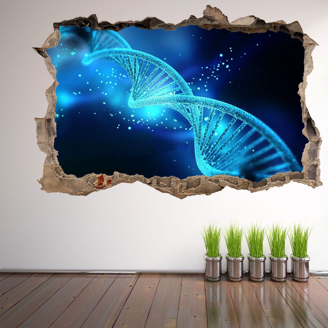 DNA Structure Wall Decal Sticker Mural Poster Print Art Science Labs ...