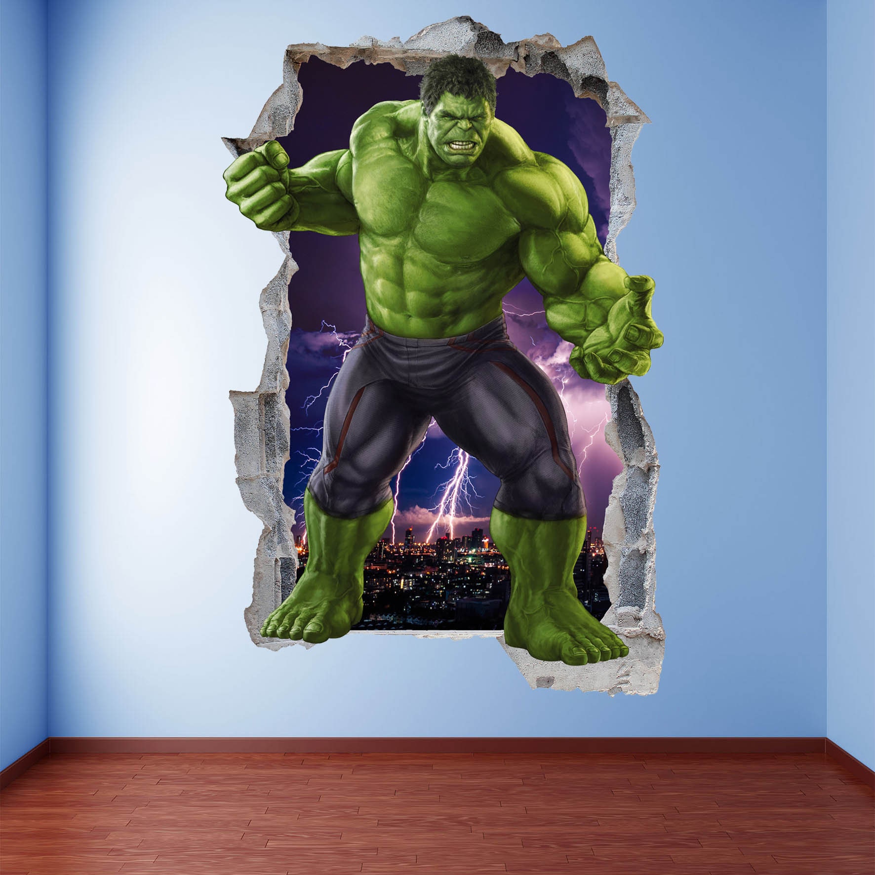 Hulk Superhero Wall Decal Sticker Mural Poster Print Art Kids Bedroom ...