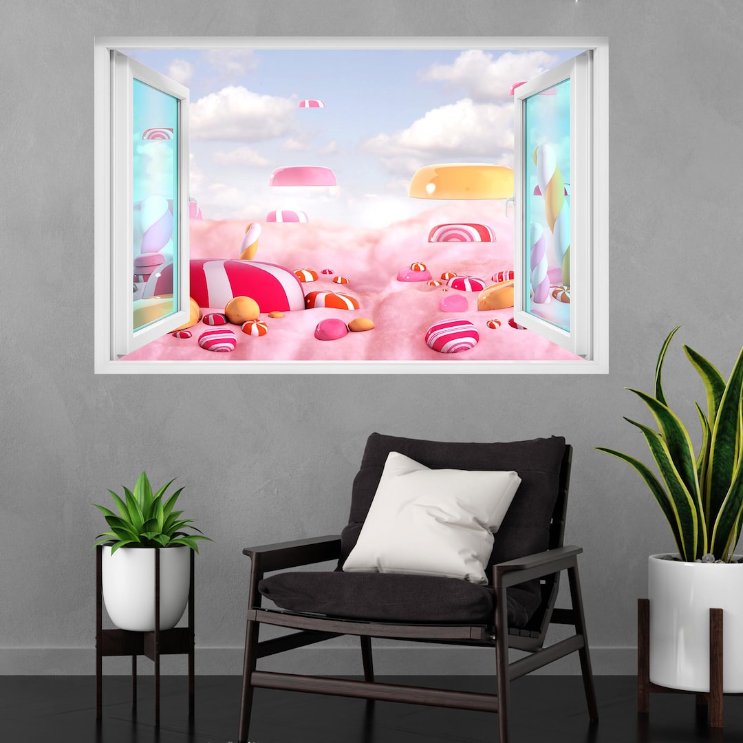 Candy Land Wall Decal Sticker Mural Poster Print Art Cafe Shop Home ...