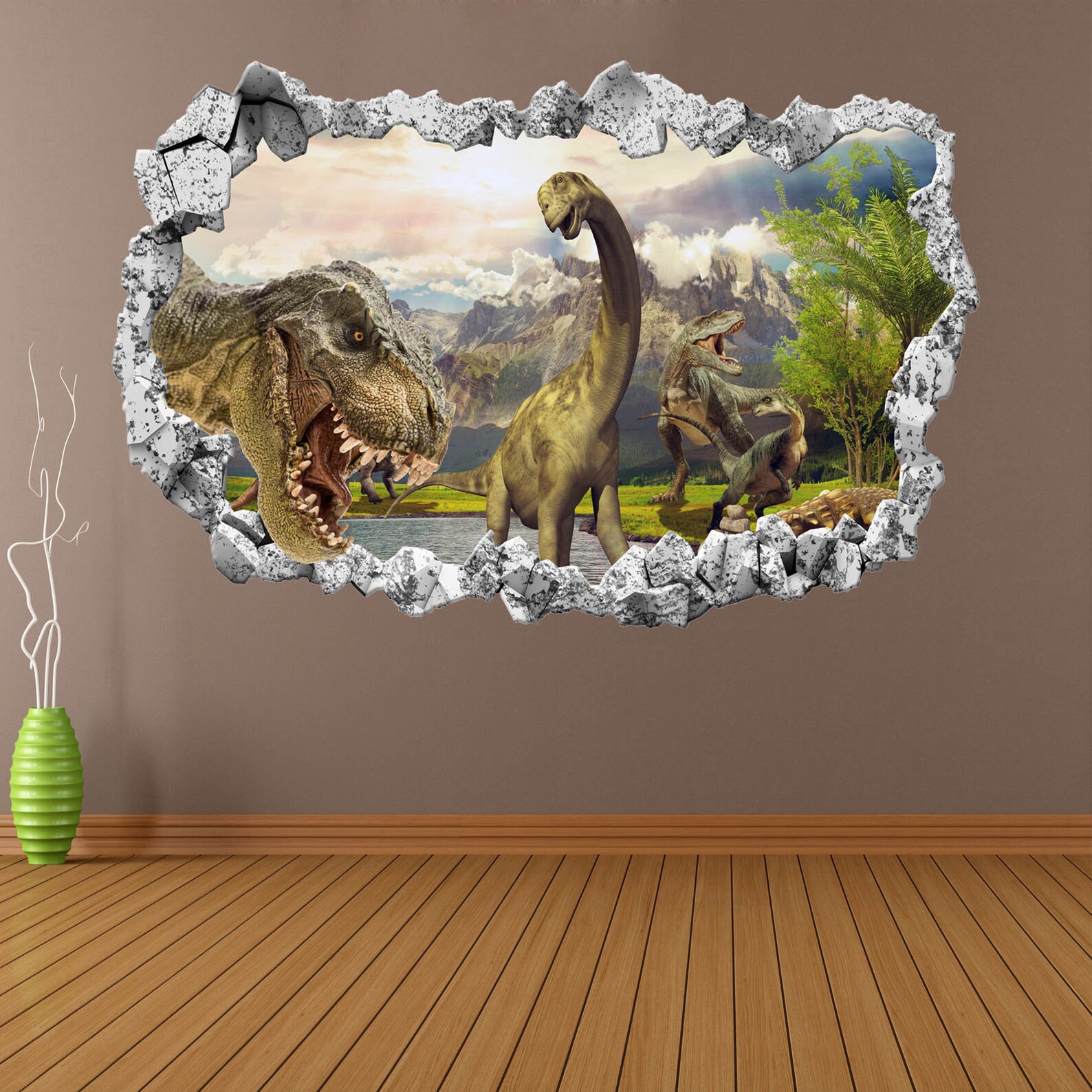Dinosaurs Wall Decal Sticker Mural Print Art Kids Bedroom Nursery Decor ...