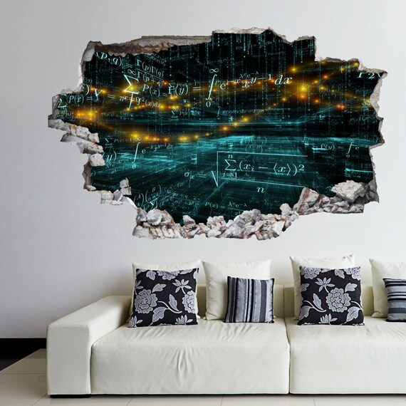 Math Scientific Formula Wall Decal Sticker Mural Poster Print - Etsy
